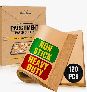 Parchment Paper Sheets for Baking, 12x16 In 120 Pcs by Baker's ...