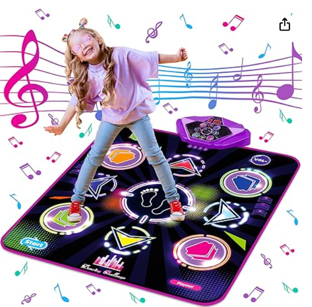 Dance Mat for Kids, Adjustable Volume, Built-in Music, 5 Game Modes ...
